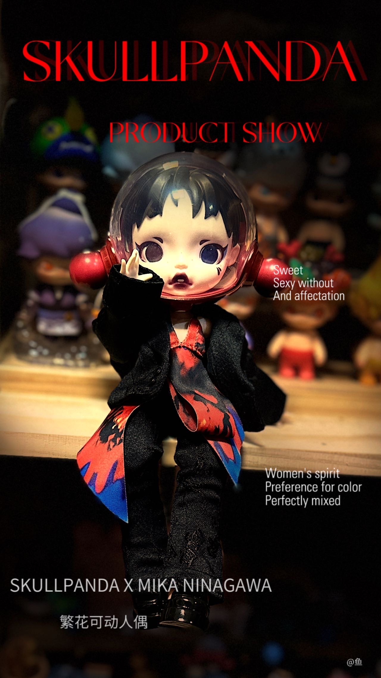 SKULLPANDA × Mika Ninagawa Blossoms Action Figure - POP MART (United ...